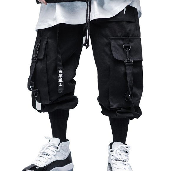 Niepce Inc | Pants | Streetwear Japanese Kanji Harajuku Joggers Relaxed ...